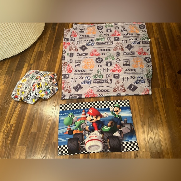 Nintendo | Bedding | 3 Pc Mariokart Super Mario In The Winner Circle ...